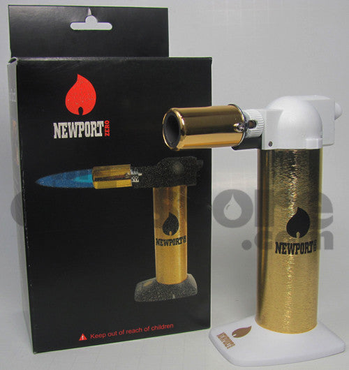 Gold/White Newport Zero Torch | TheDabstore