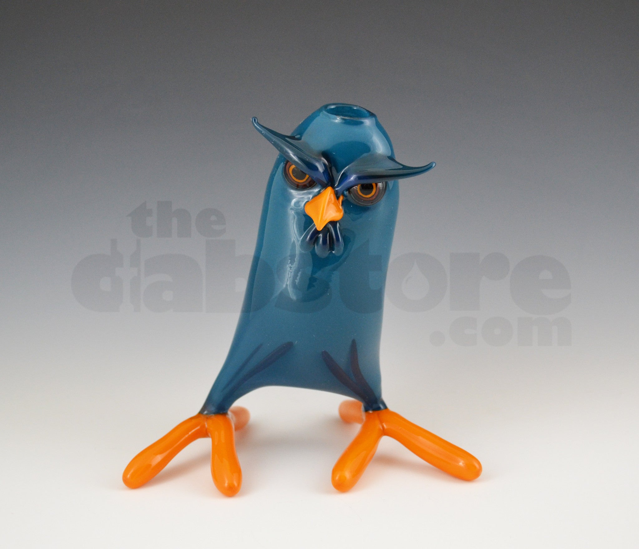 Shack Man Glass Blue Peacock 14 MM Owl Rig | TheDabstore