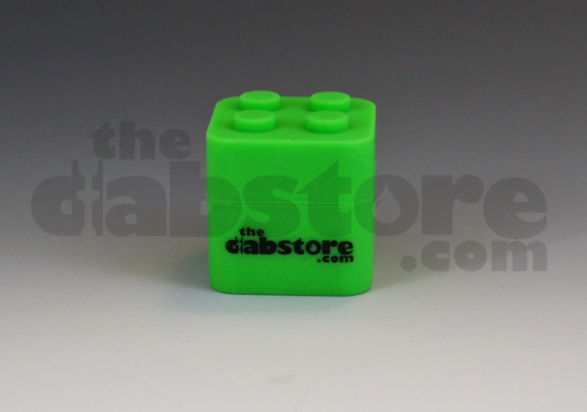 Green Silicone Lego Block Non Stick Container | TheDabstore