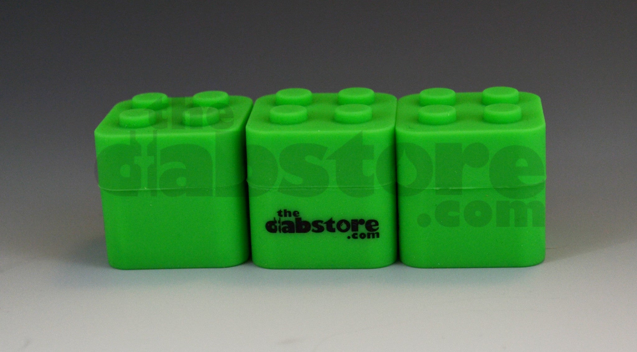 Green Silicone Lego Block Non Stick Container | TheDabstore