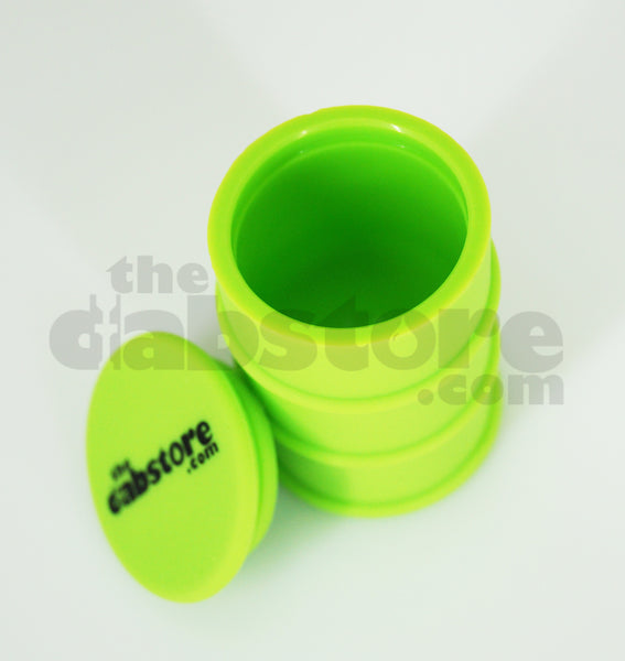 Green Silicone Oil Barrel Drum Non Stick Container | TheDabstore